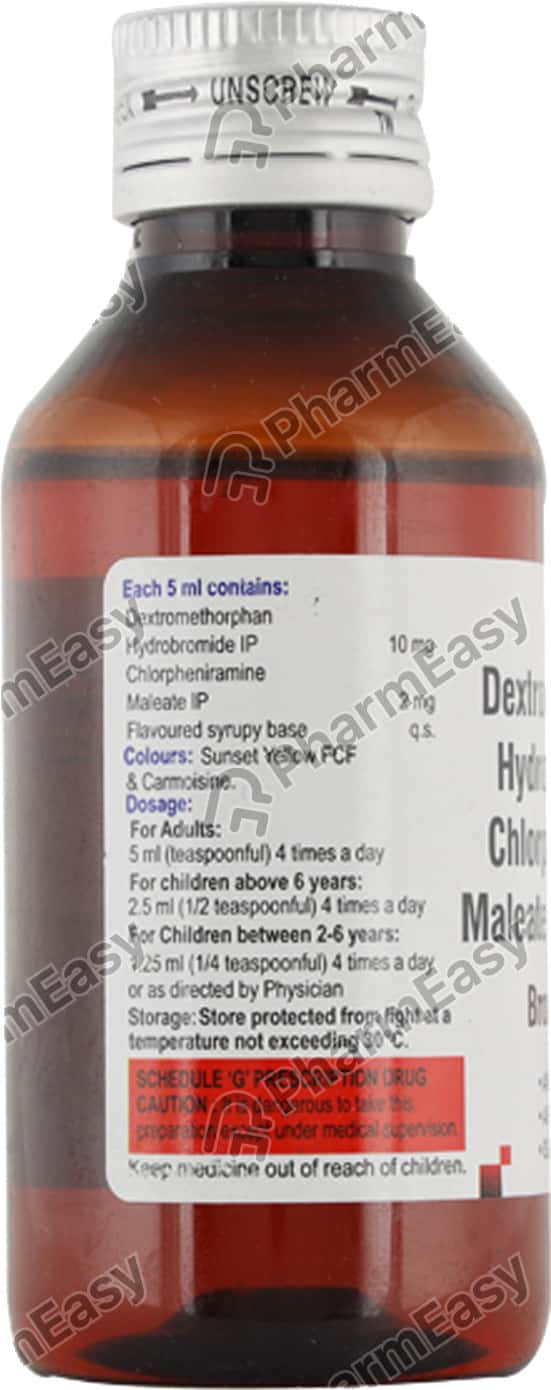 Broxum D Nf Syrup 100ml: Uses, Side Effects, Price & Dosage | PharmEasy