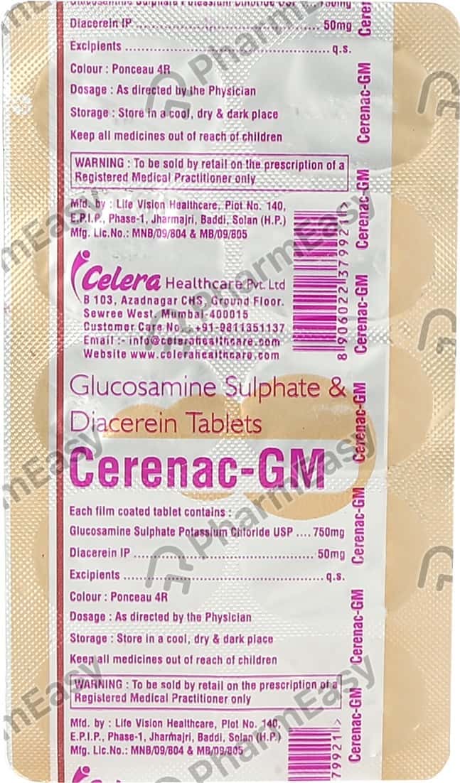 Cerenac Gm Strip Of 10 Tablets: Uses, Side Effects, Price & Dosage ...