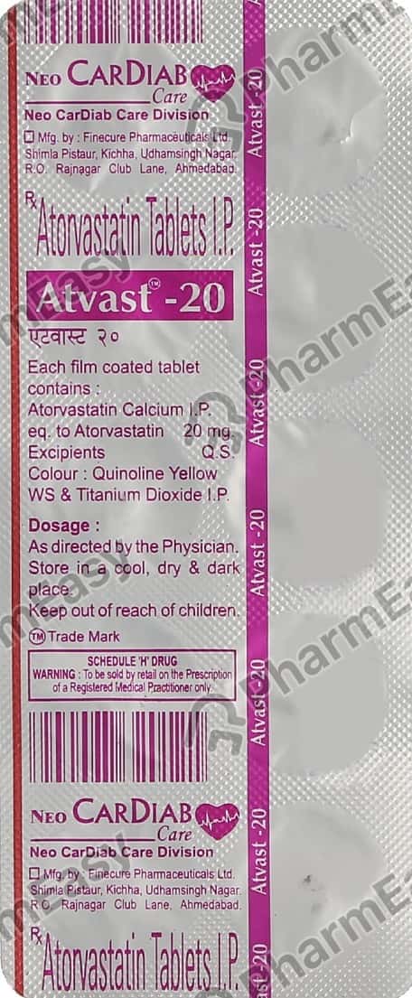 Buy Britorva 20 MG Tablet (15) Online at Flat 15% OFF | PharmEasy