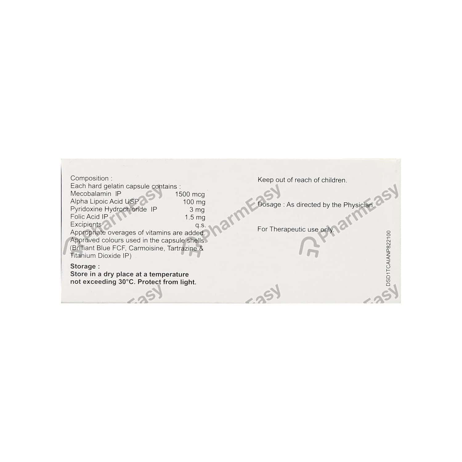 Nurokind Plus Rf Strip Of 10 Capsules - Uses, Side Effects, Dosage ...