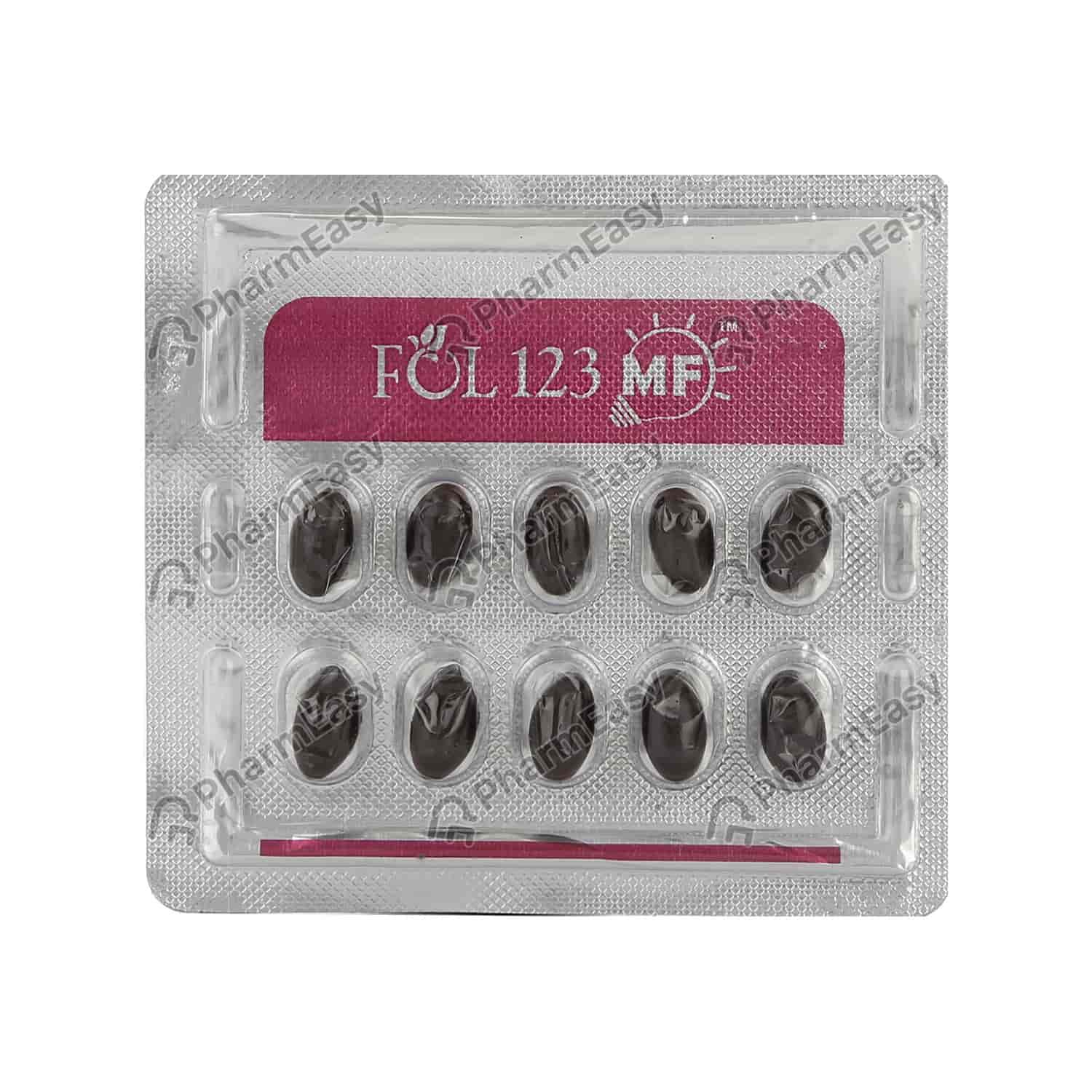 Buy Fol 123 Mf Cap 10'S Online at flat 15% off | PharmEasy