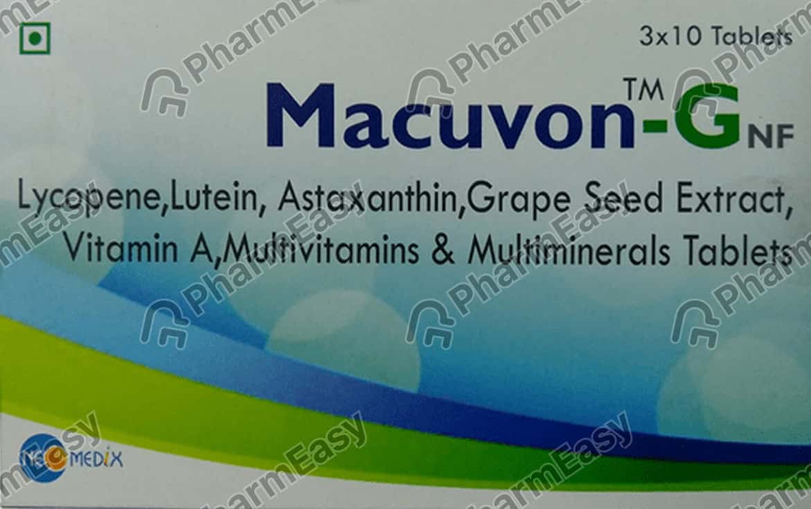 Buy Macuvon G Nf Strip Of 10 Tablets Online at Flat 15% OFF | PharmEasy