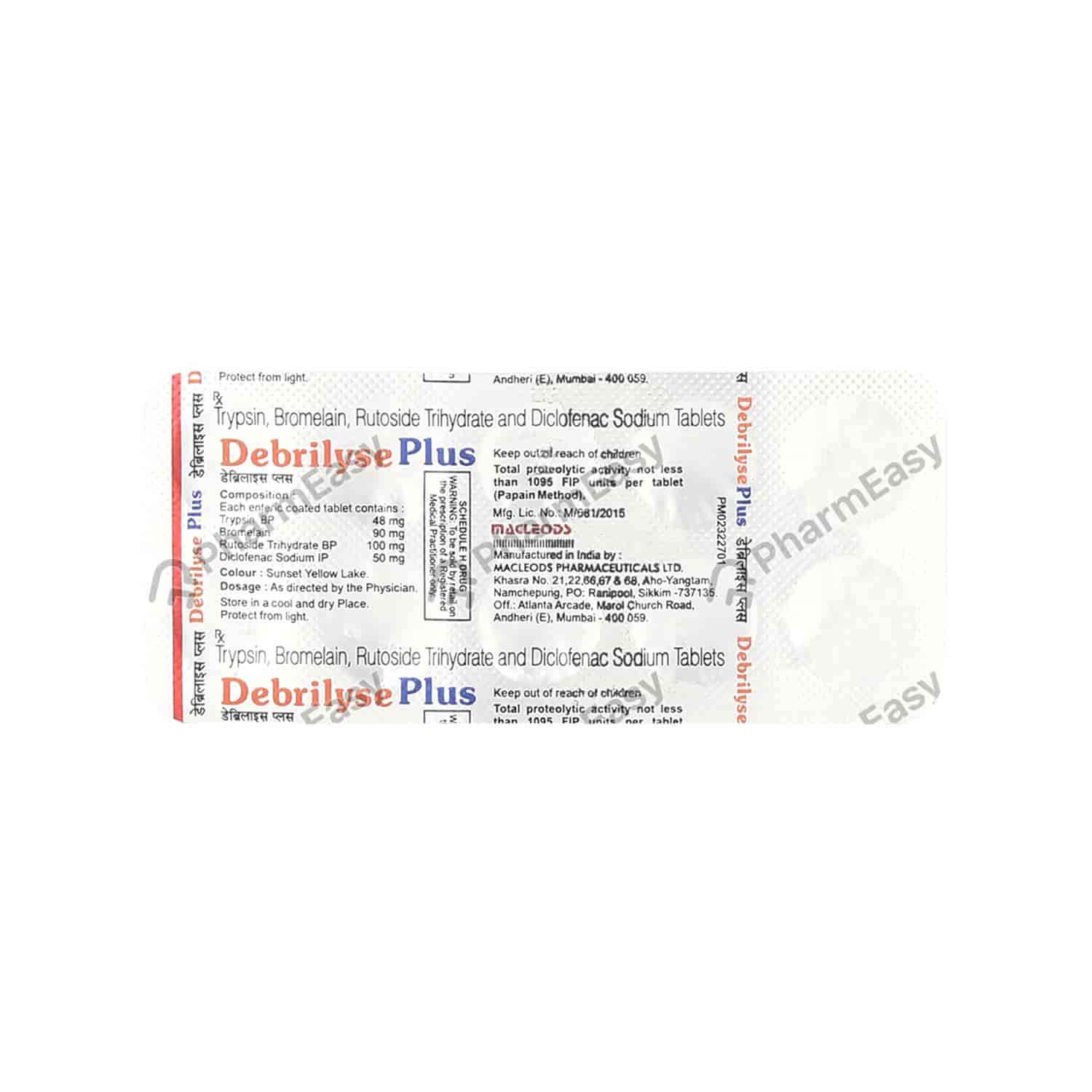 Buy Debrilyse Plus Strip Of 10 Tablets Online at Flat 18% OFF* | PharmEasy