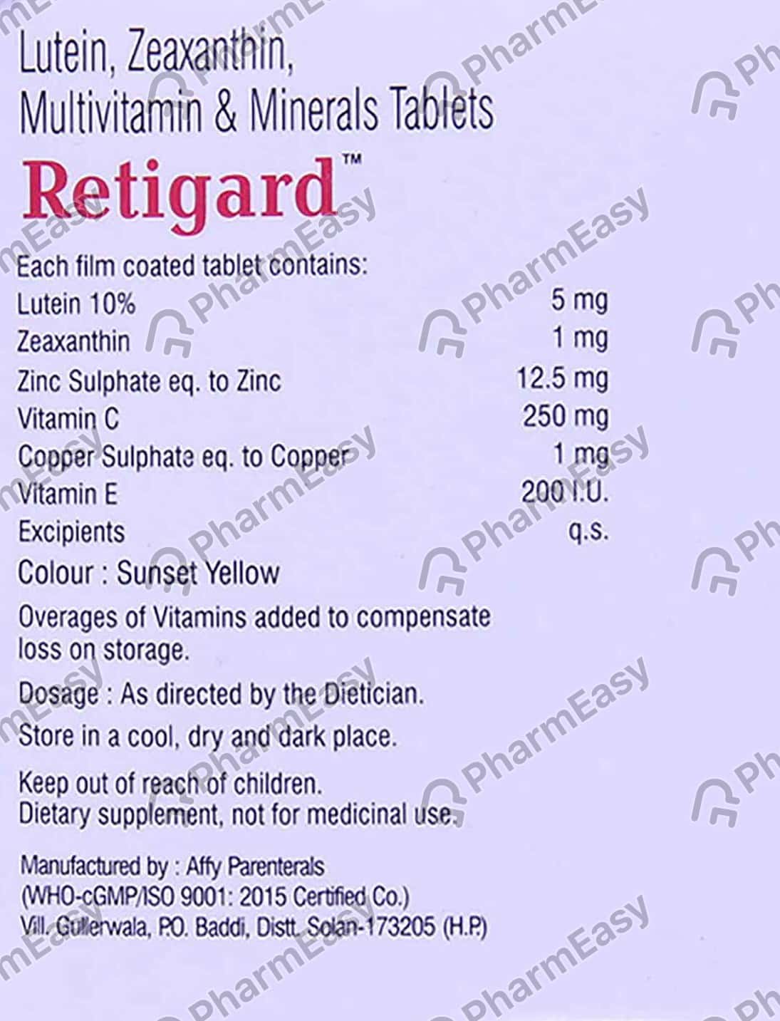 Buy Retigard Strip Of 10 Tablets Online at Flat 15% OFF | PharmEasy