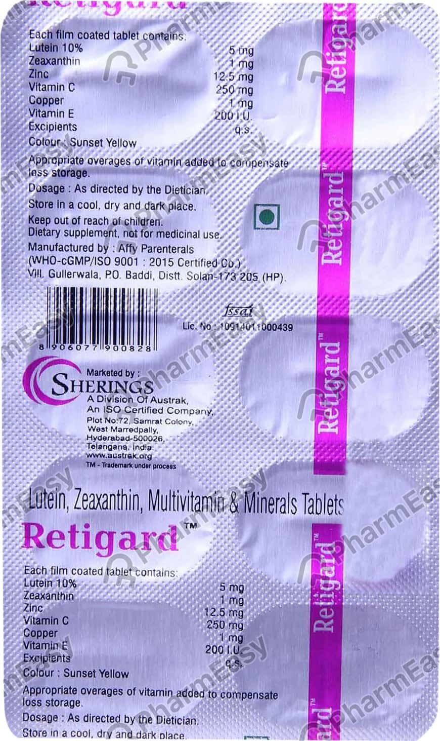 Buy Retigard Strip Of 10 Tablets Online at Flat 15% OFF | PharmEasy