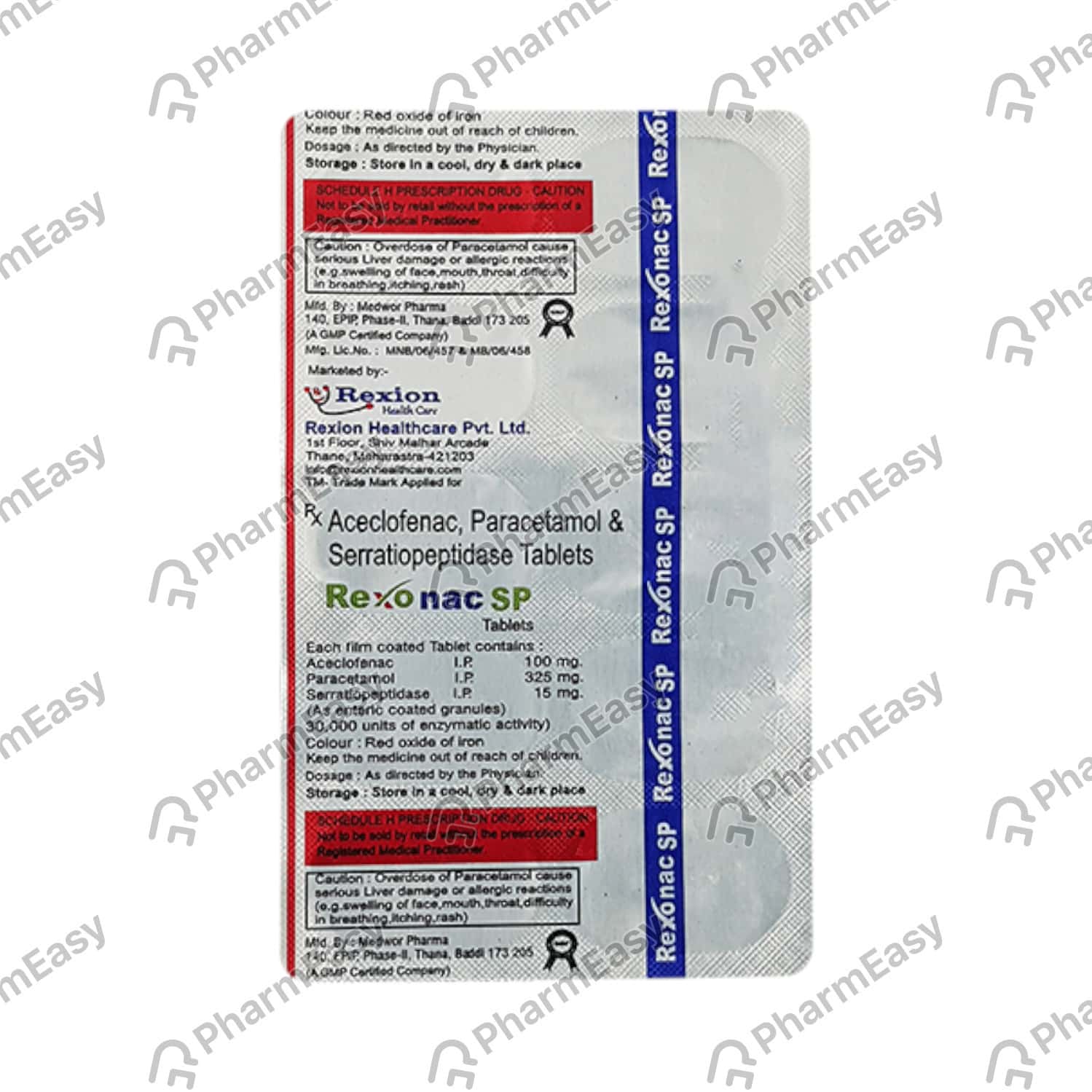 Rexonac Sp Strip Of 10 Tablets: Uses, Side Effects, Price & Dosage ...