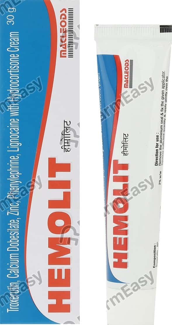 Hemolit Cream 30gm: Uses, Side Effects, Price & Dosage | PharmEasy