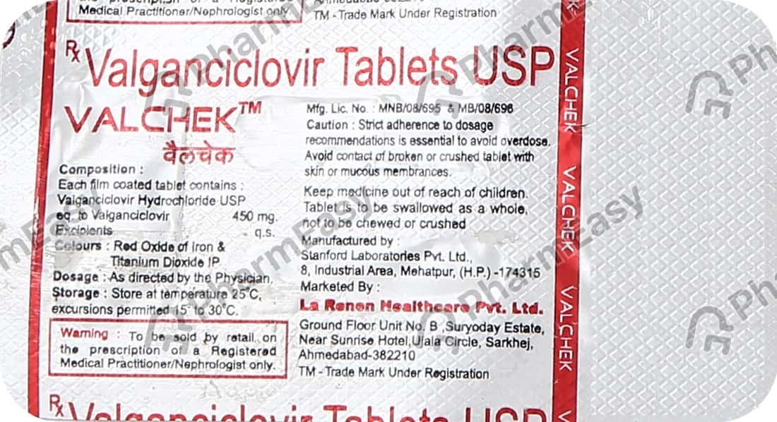 Buy Valchek 450 MG Tablet (2) Online at Flat 15% OFF | PharmEasy