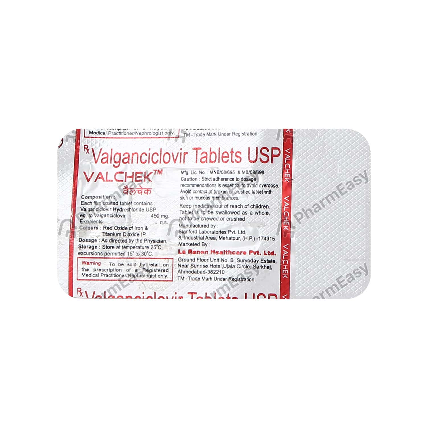 Buy Valchek 450 MG Tablet (2) Online at Flat 18% OFF* | PharmEasy
