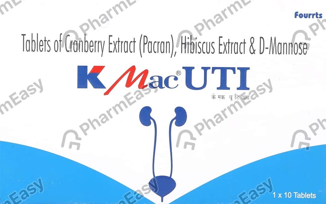 Buy K Mac Uti Strip Of 10 Tablets Online & Save Up to 24% at PharmEasy