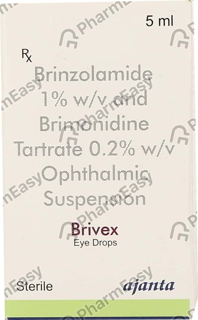 Brivex Bottle Of 5ml Eye Drops: Uses, Side Effects, Price & Dosage ...