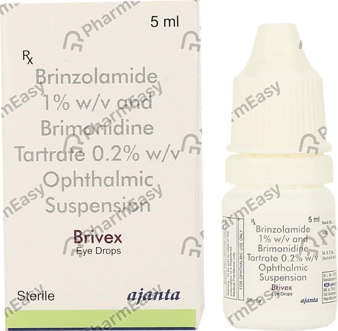 Brivex Eye Drops 5ml: Uses, Side Effects, Price & Dosage | PharmEasy