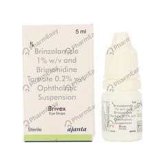 Buy Brivex Eye Drops 5ml Online at Flat 18% OFF* | PharmEasy