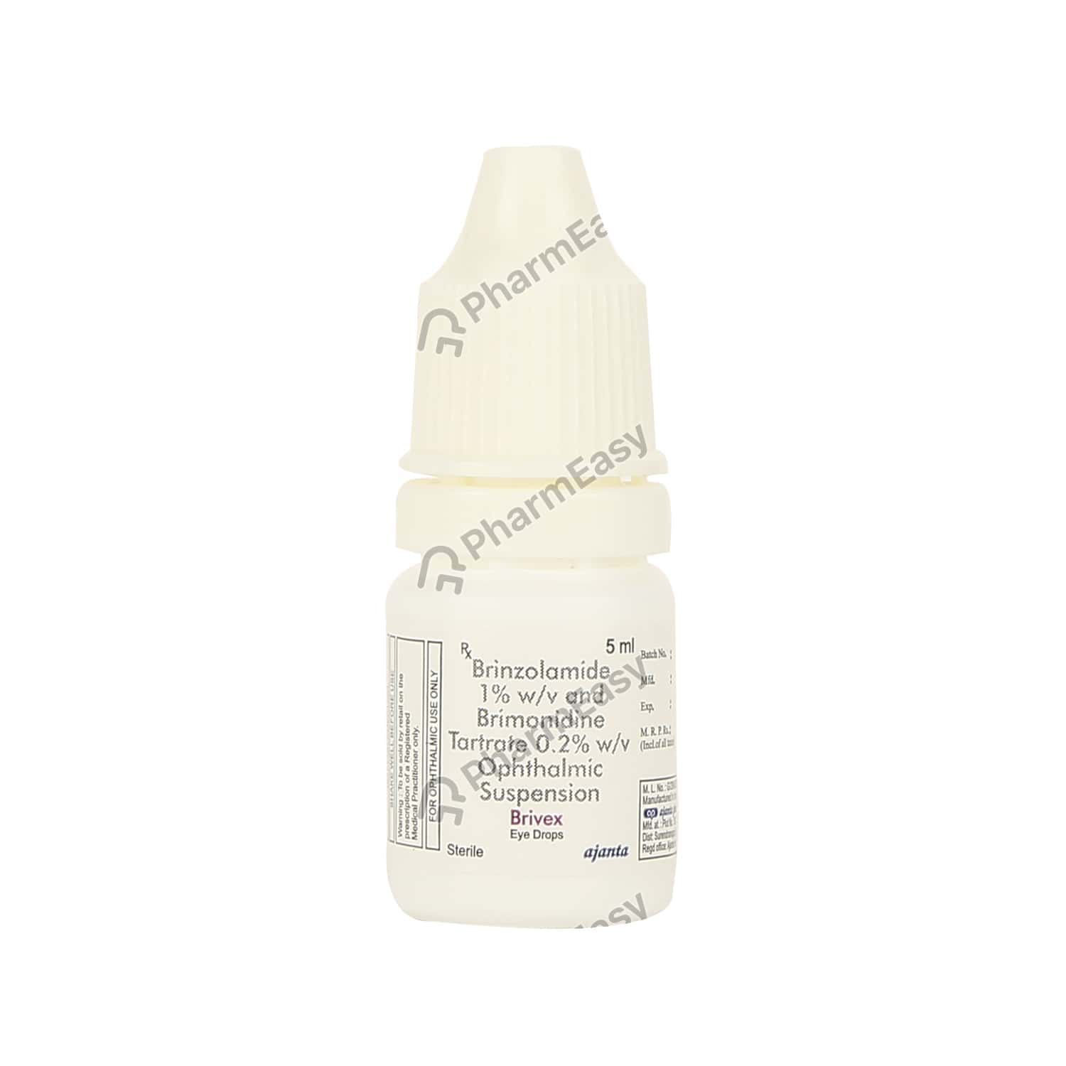 Buy Brivex Eye Drops 5ml Online at Flat 18% OFF* | PharmEasy