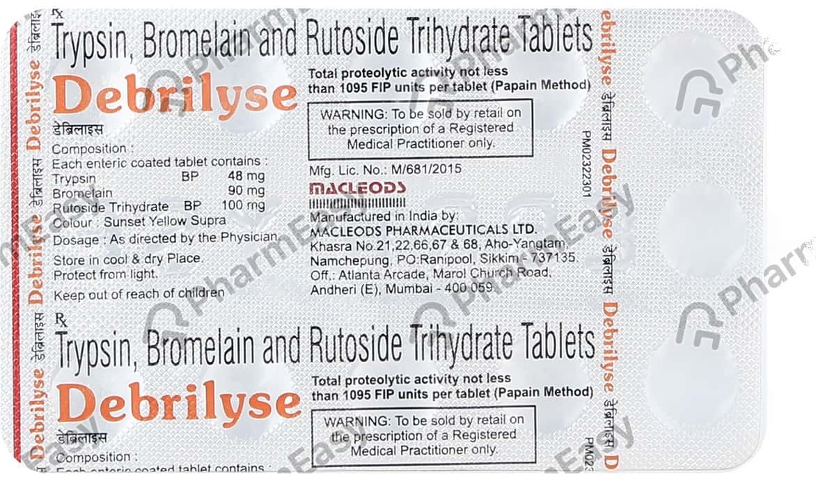 Debrilyse Strip Of 10 Tablets: Uses, Side Effects, Price & Dosage ...
