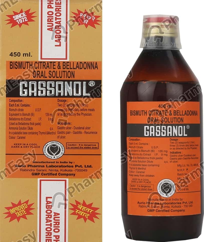 Gassanol Syrup (450): Uses, Side Effects, Price & Dosage | PharmEasy