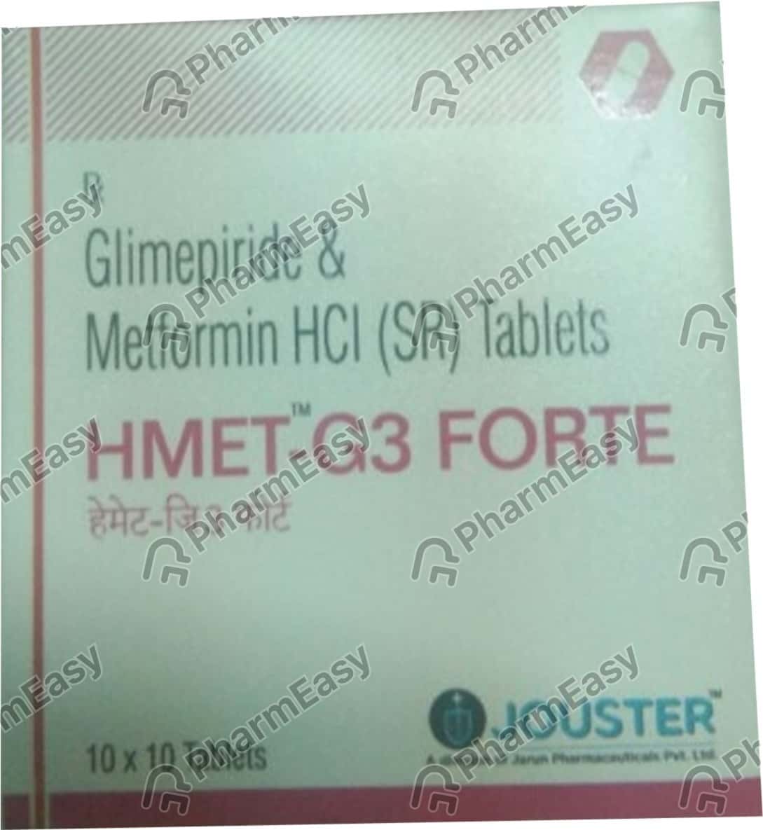Hmet G3 Forte Strip Of 10 Tablets: Uses, Side Effects, Price & Dosage | PharmEasy