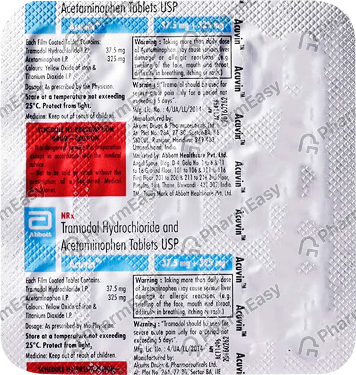 Acuvin Strip Of 15 Tablets: Uses, Side Effects, Price & Dosage | PharmEasy