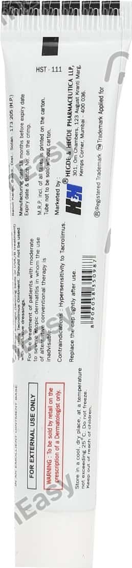 Hhmus 0.3 MG Ointment (10): Uses, Side Effects, Price & Dosage | PharmEasy