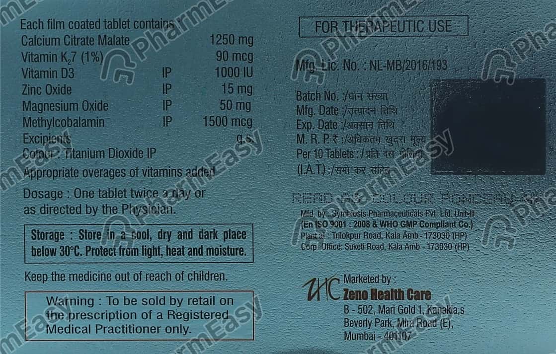 Buy Zencal Strong Tablets 10'S Online at Flat 15% OFF | PharmEasy