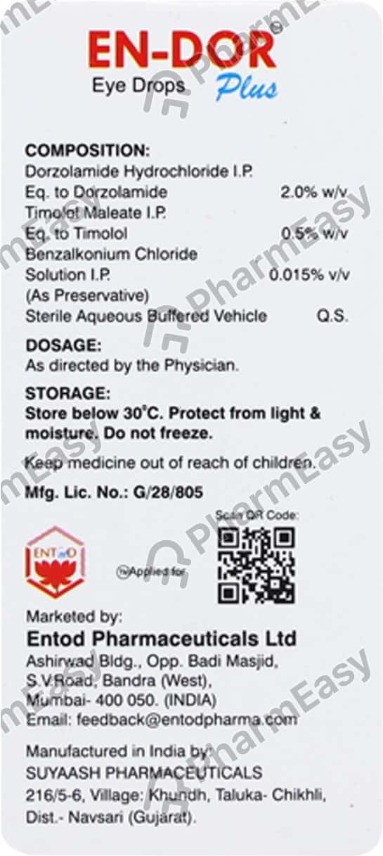 Buy Endor Plus Eye Drops 5ml Online at Flat 15% OFF | PharmEasy