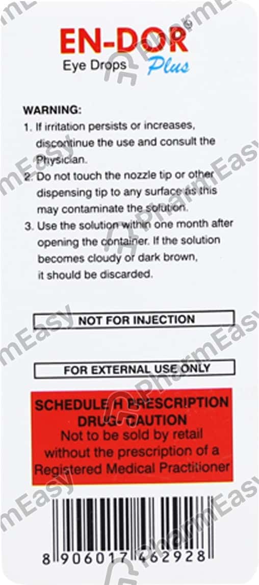 Buy Endor Plus Eye Drops 5ml Online at Flat 15% OFF | PharmEasy