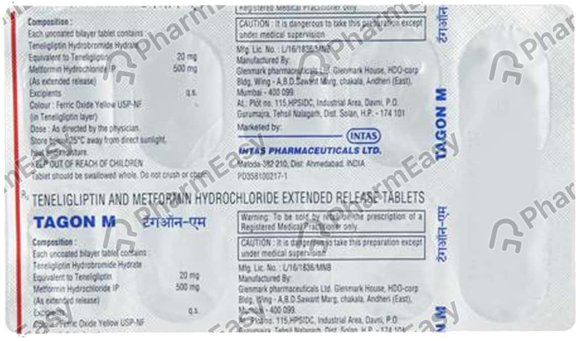 Tagon M Strip Of 10 Tablets: Uses, Side Effects, Price & Dosage | PharmEasy