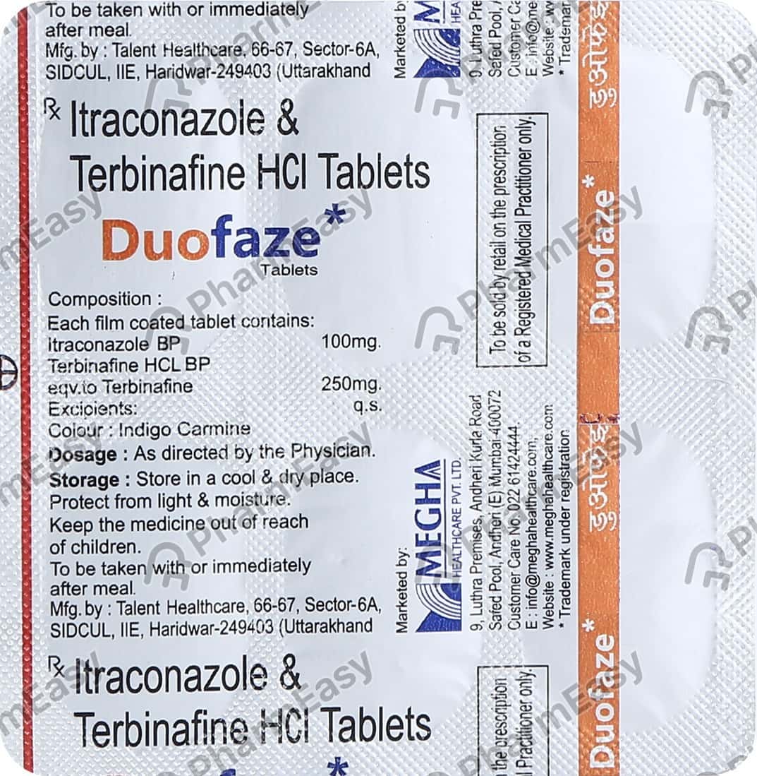 Buy Duofaze Tablets 6'S Online at Flat 15% OFF | PharmEasy