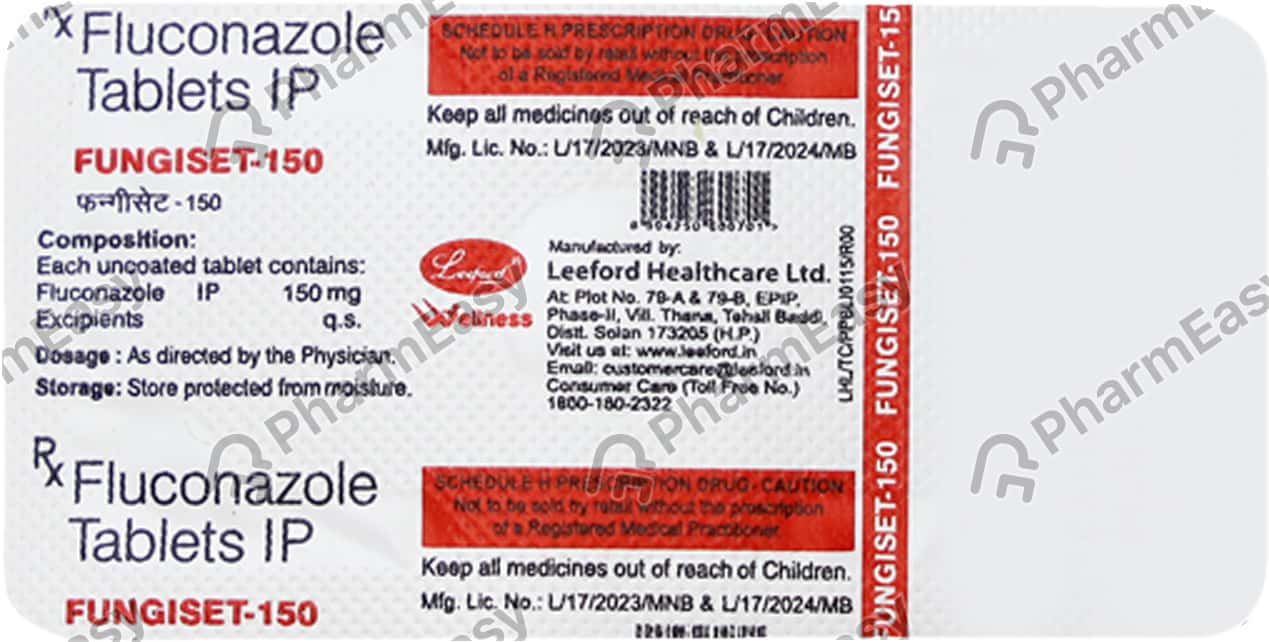 Fungiset 150 MG Tablet (1): Uses, Side Effects, Price & Dosage | PharmEasy