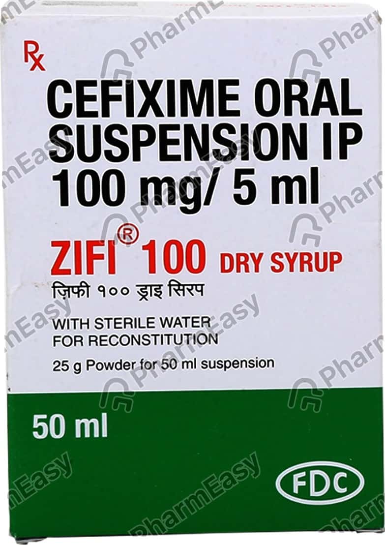 Zifi 100 MG/5ML Dry Syrup (50): Uses, Side Effects, Price & Dosage ...