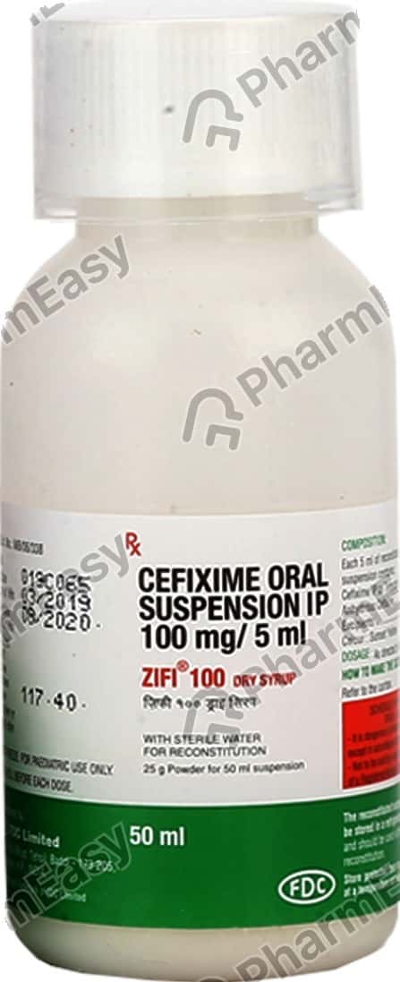 Zifi 100 MG/5ML Dry Syrup (50): Uses, Side Effects, Price & Dosage ...