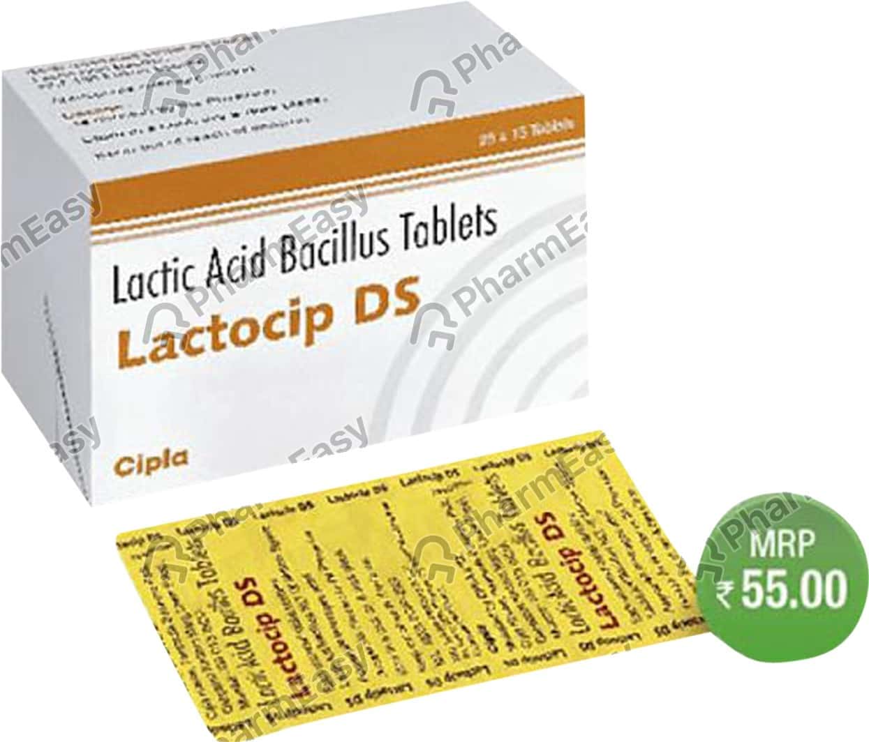 Lactocip Ds 120 SPORES Tablet (15): Uses, Side Effects, Price, Dosage ...
