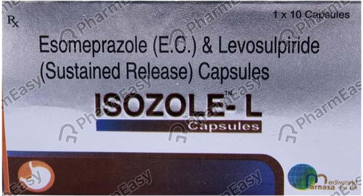 Isozole L 40mg/75mg Strip Of 10 Capsules: Uses, Side Effects, Price ...
