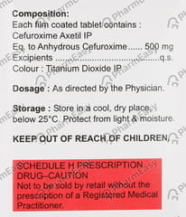 Augxetil 500 MG Tablet (10): Uses, Side Effects, Price & Dosage | PharmEasy