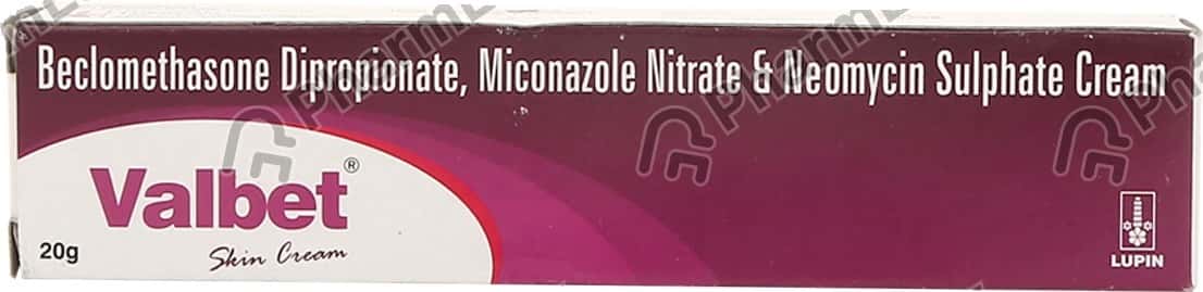 Valbet Skin Tube Of 20gm Cream: Uses, Side Effects, Price & Dosage ...