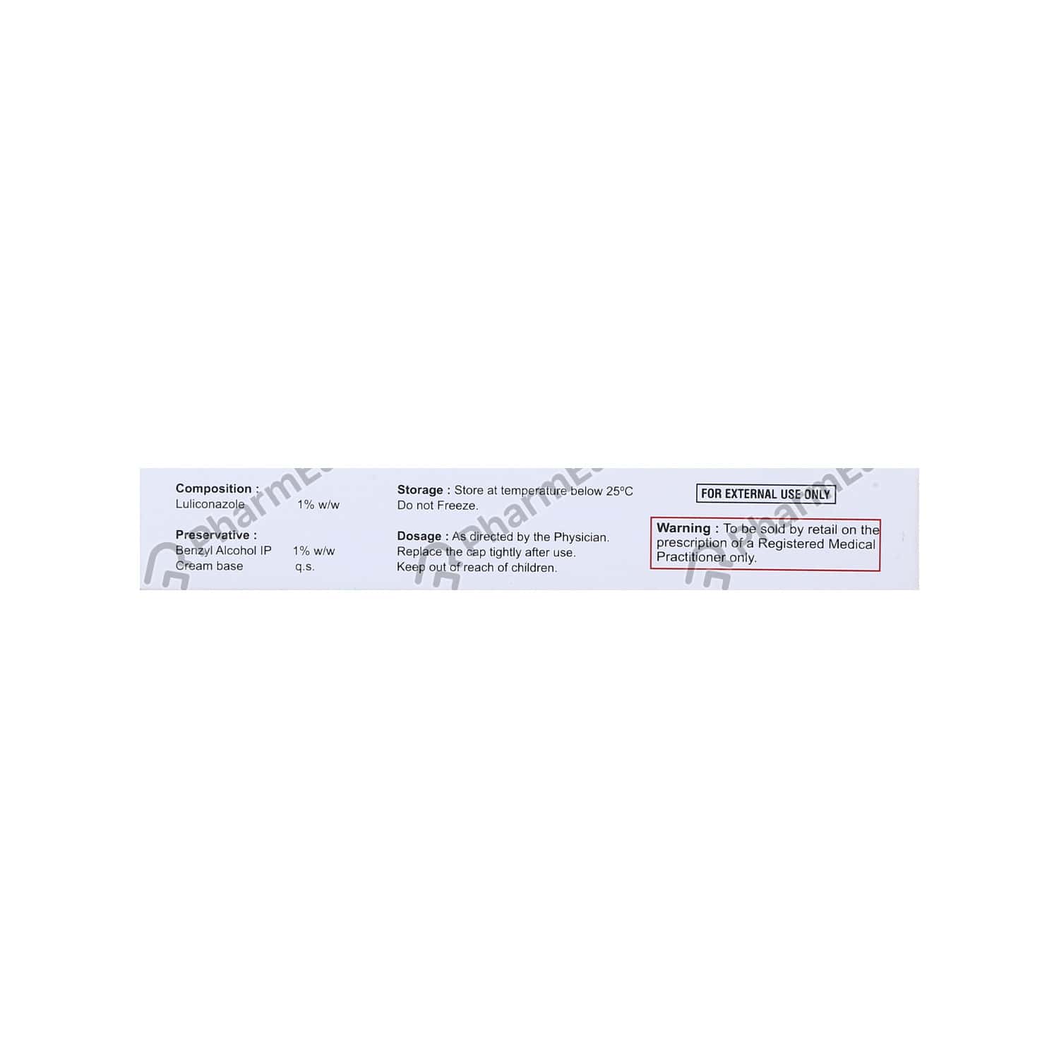 Lulibor 1 % Cream (30) - Uses, Side Effects, Dosage, Composition ...