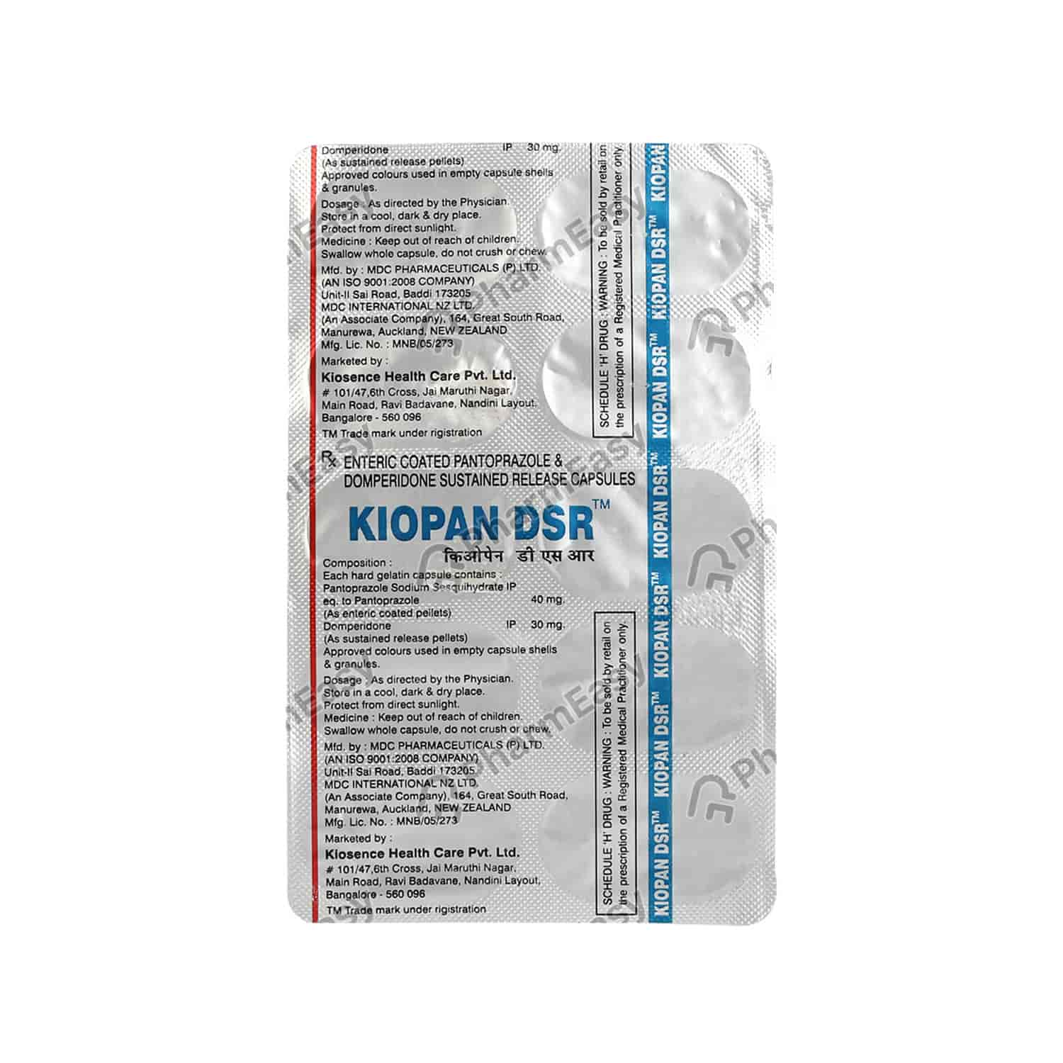 Kiopan Dsr Cap 10'S - Uses, Side Effects, Dosage, Composition & Price ...