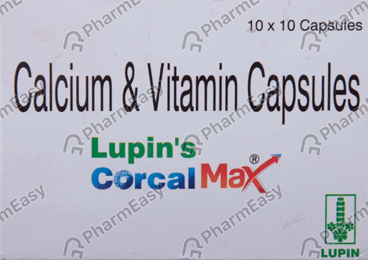 Buy Corcal Max Strip Of 10 Capsules Online at Flat 15% OFF | PharmEasy