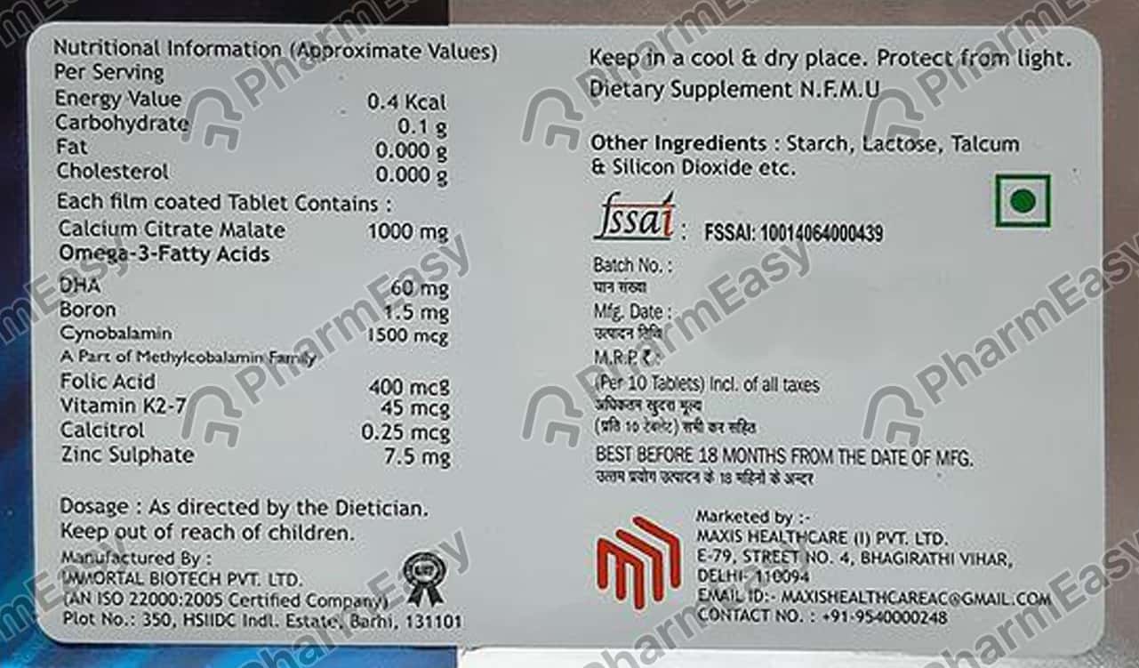 Buy Calmax Plus Tablet (10) Online at Flat 15% OFF | PharmEasy