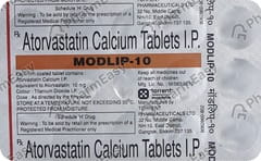 Modlip 10 MG Tablet (15): Uses, Side Effects, Price & Dosage | PharmEasy