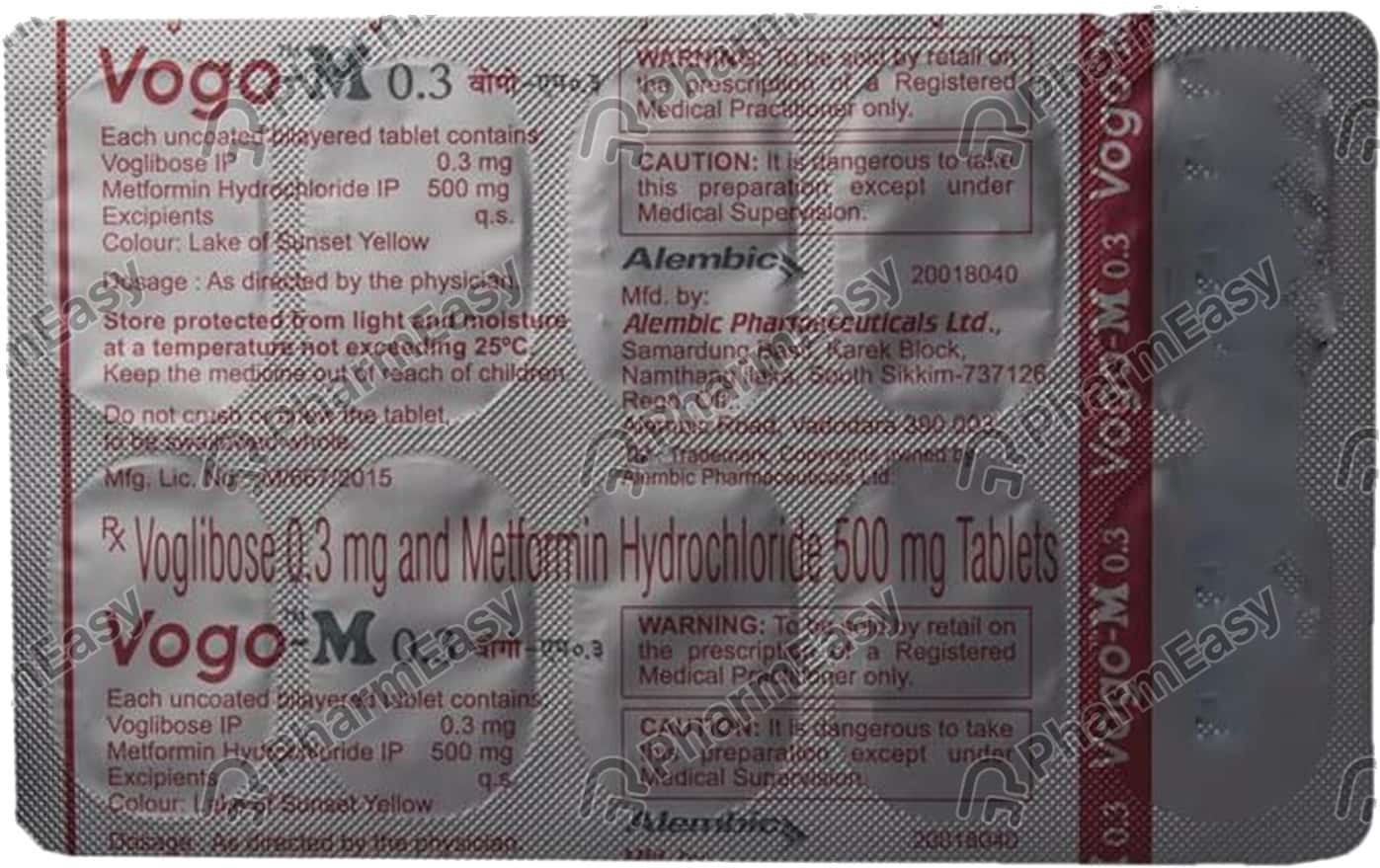 Vogkav M 0.3mg Strip Of 10 Tablets: Uses, Side Effects, Price & Dosage ...