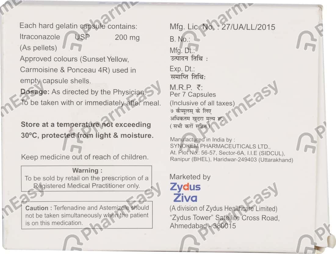 Livafin O 200 MG Capsule (7): Uses, Side Effects, Price & Dosage ...