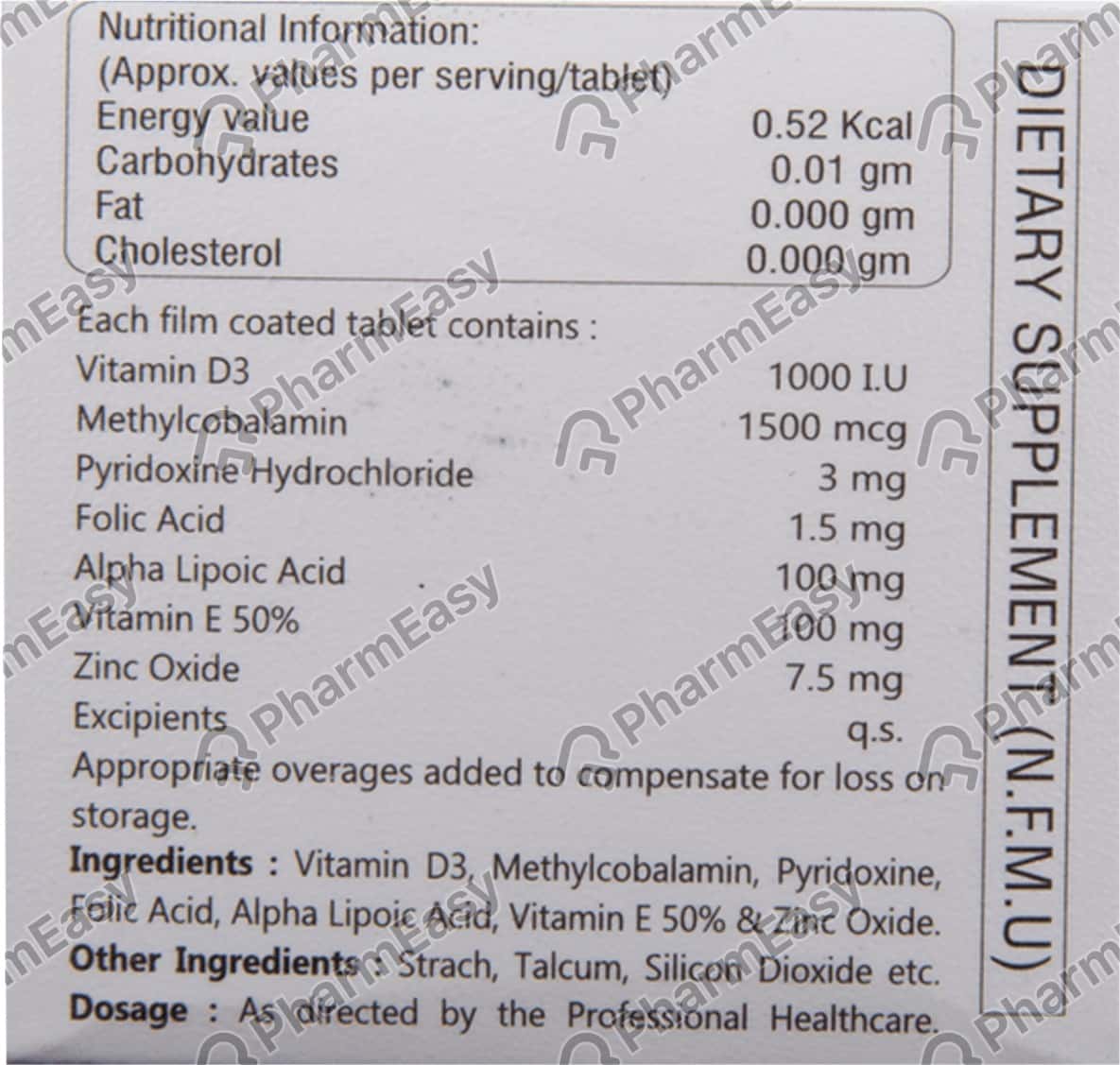 Buy Visinerv Strip Of 10 Tablets Online at Flat 15% OFF | PharmEasy