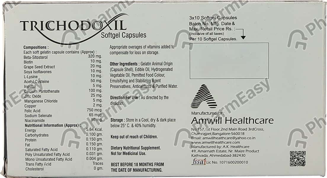 Buy Trichodoxil Strip Of 10 Capsules Online at Flat 15% OFF | PharmEasy
