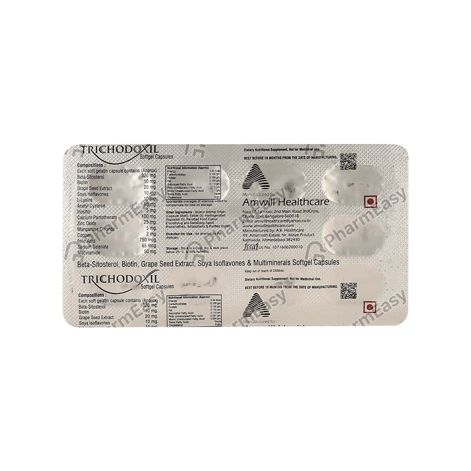 Buy Trichodoxil Capsule (10) Online at Flat 18% OFF* | PharmEasy