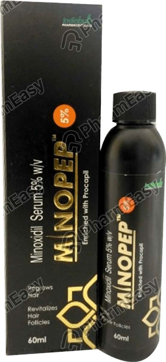 Minopep 5 %W/V Skin Solution (60): Uses, Side Effects, Price & Dosage ...