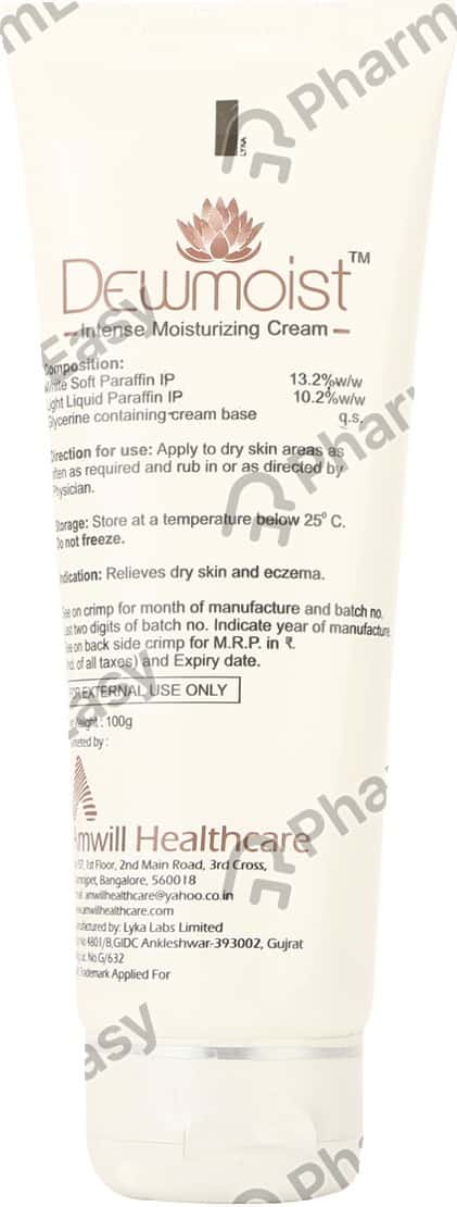 Buy DEWMOIST CREAM 100GM Online & Get Upto 60% OFF at PharmEasy
