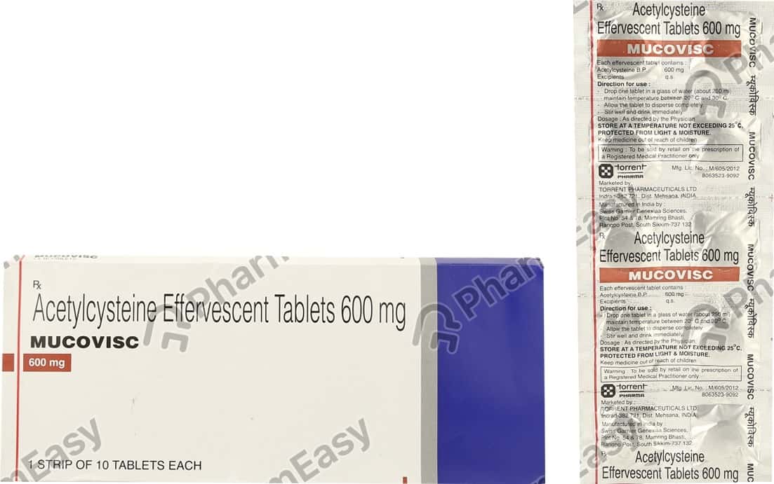 Mucovisc 600 MG Tablet (10): Uses, Side Effects, Price & Dosage | PharmEasy