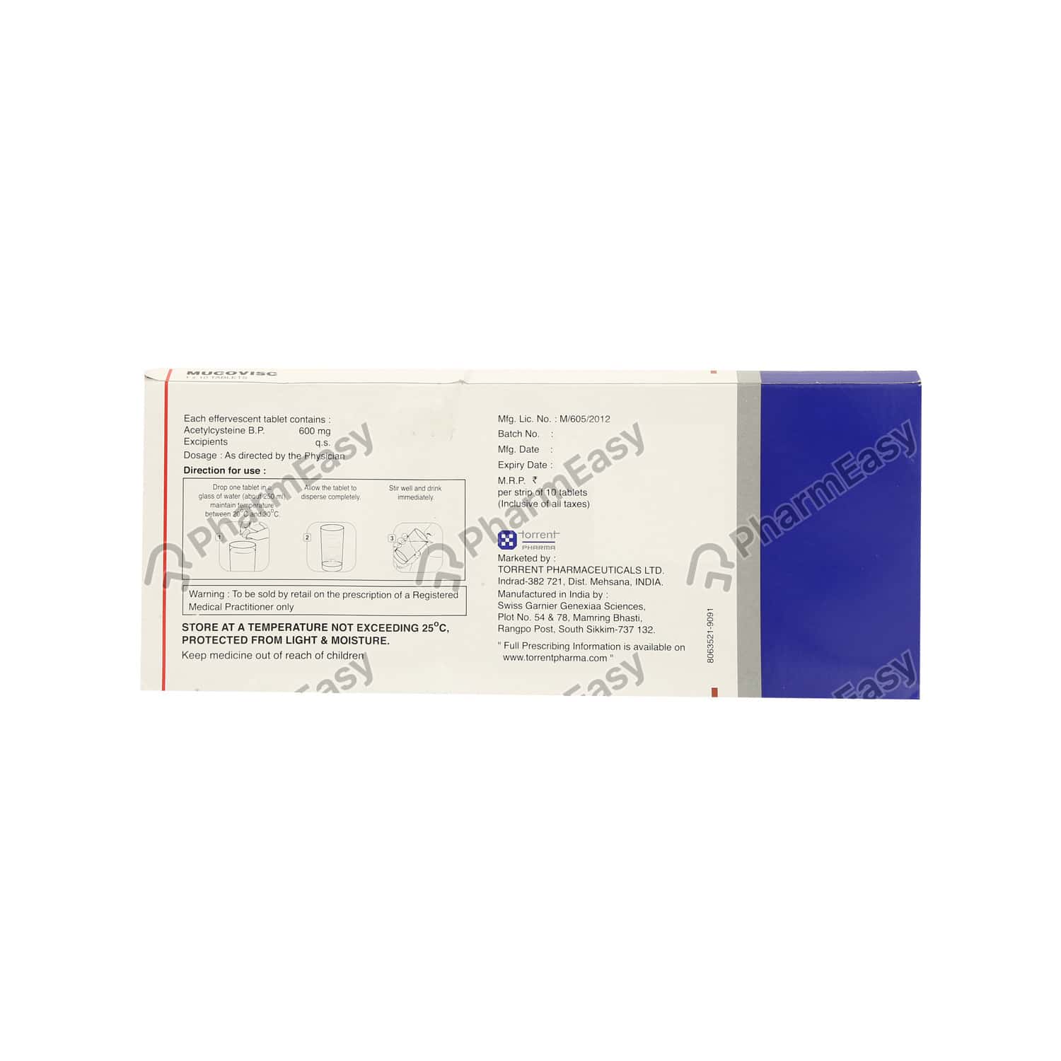 Buy Mucovisc 600 MG Tablet (10) Online at Flat 18% OFF* | PharmEasy