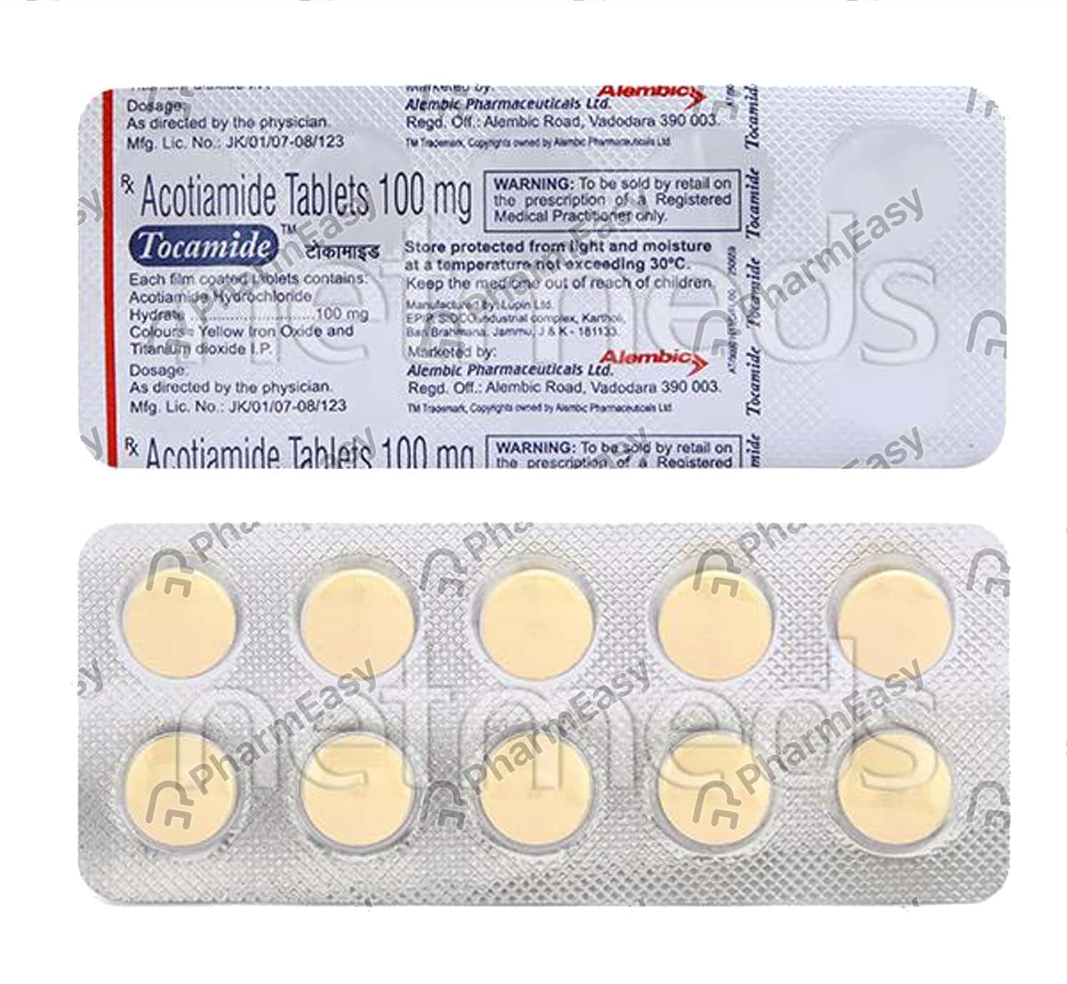 Tocamide 100 MG Tablet (10): Uses, Side Effects, Price & Dosage | PharmEasy